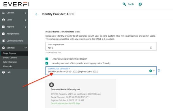 Step 5: Update IDP Configuration In Foundry