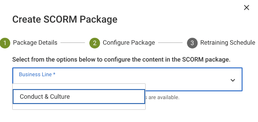 Creating and Downloading Your SCORM Package