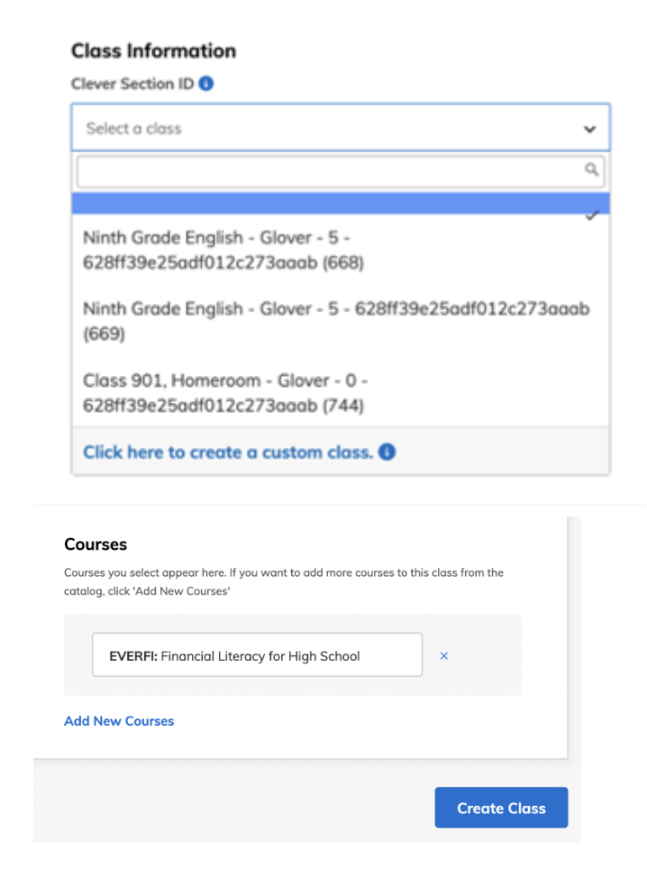 Creating Classes for SSO Teachers